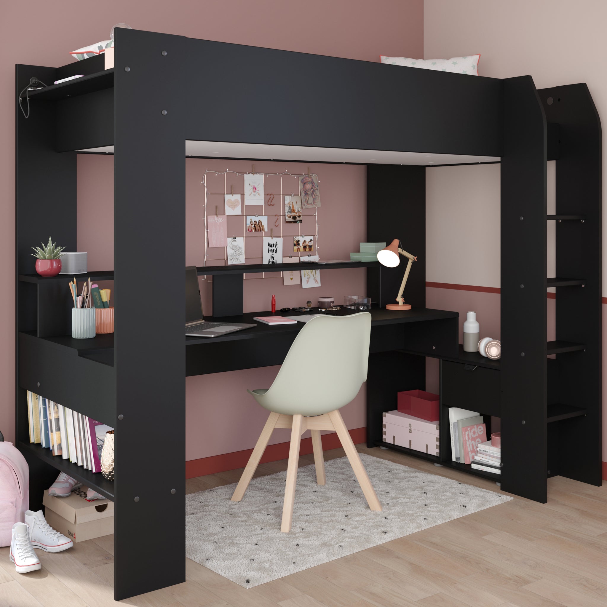 Highsleeper Bed Sur with Built In Desk Family Window