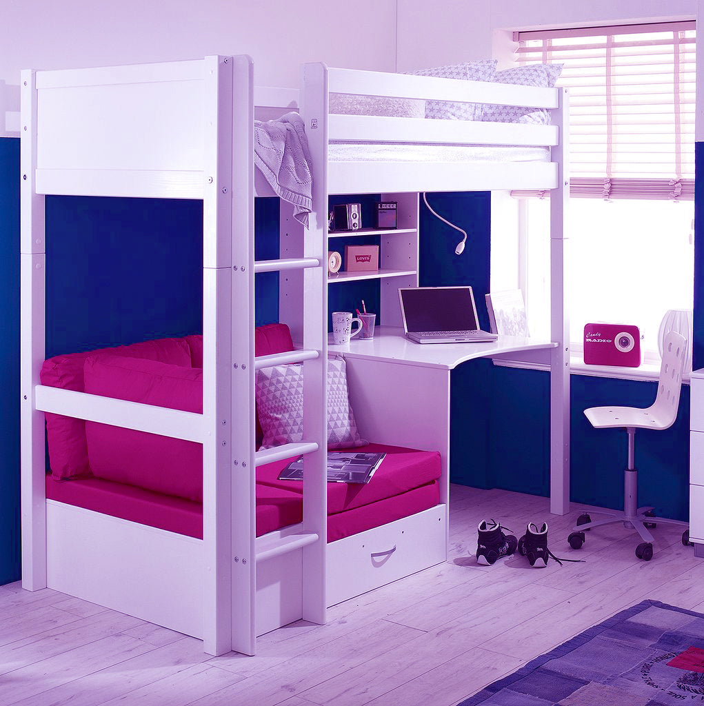 Highsleeper Bed with Desk & Sofabed - Thuka – Family Window